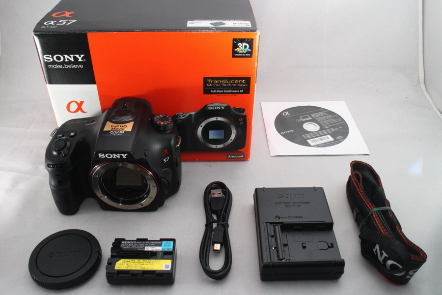 代購代標第一品牌－樂淘letao－3745- ソニー SONY デジタル一眼カメラ α57 ボディ SLT-A57 シャッターカウントわずか2791回 貴重な超美品